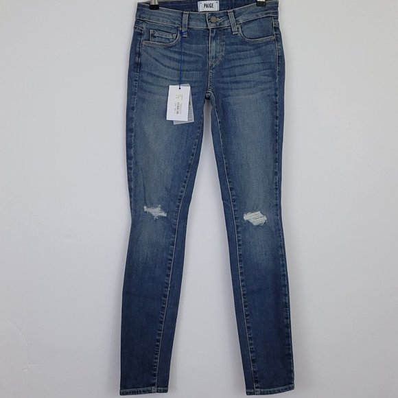 PAIGE | Jeans | Nwot Paige Verdugo Mid Rise Skinny Knee Tear Jean In ...